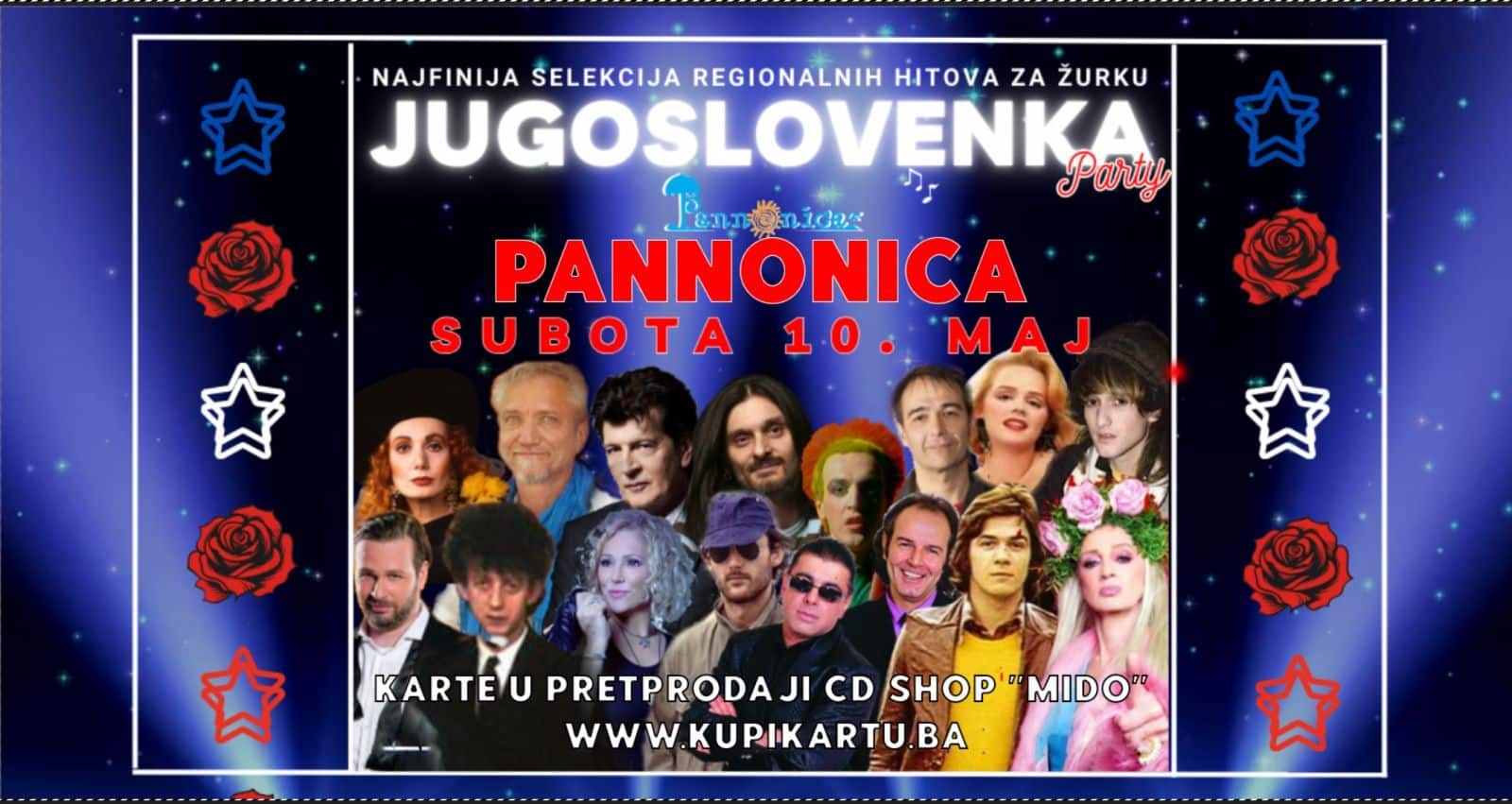 „Jugoslovenka“ stiže na Panonska jezera – velika muzička žurka 10. maja u Tuzli
