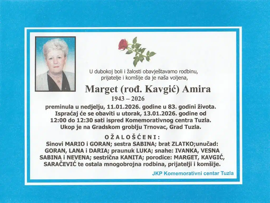 Preminula je Amira Marget